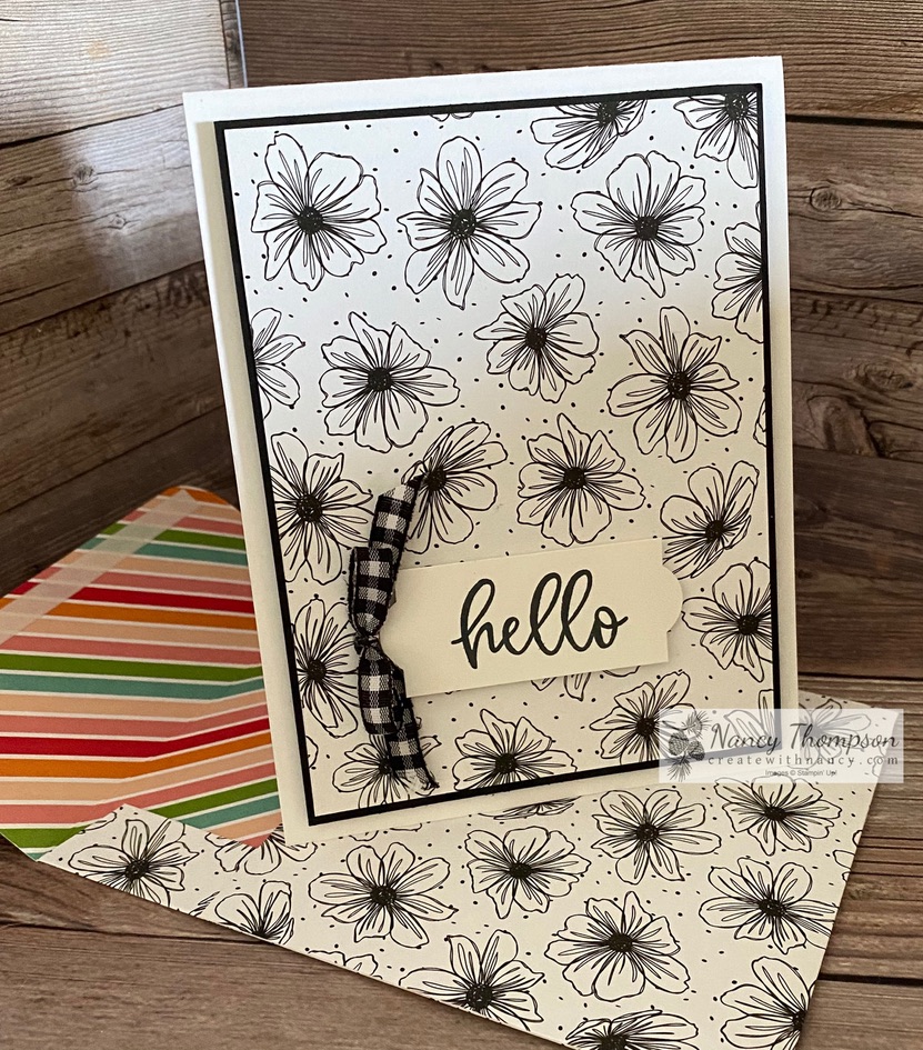 Make A Simple Envelope & Matching Card - Create with Nancy